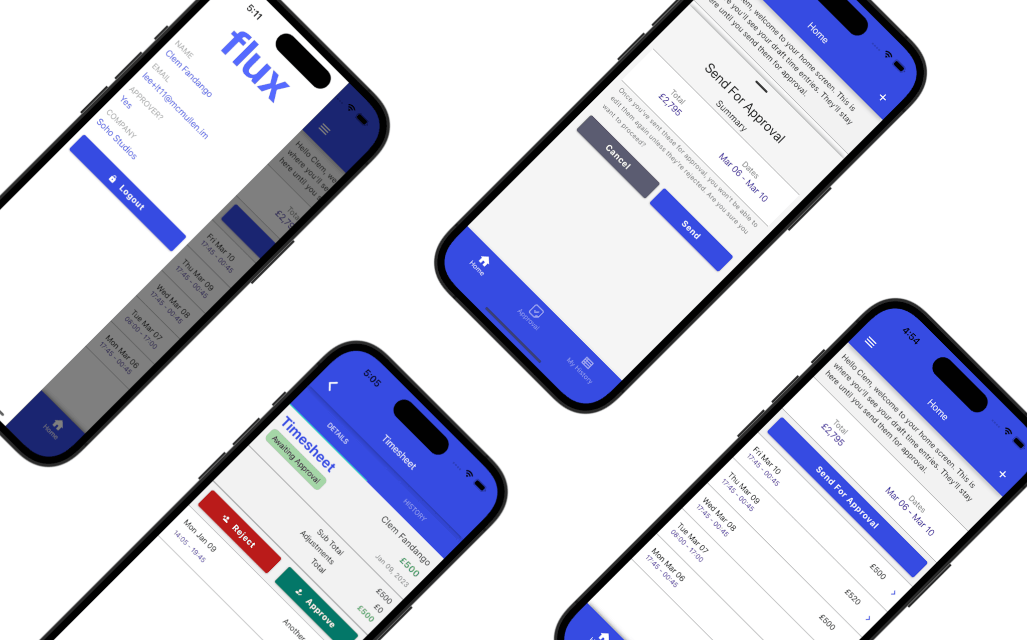 Flux - Time and work tracking made simple